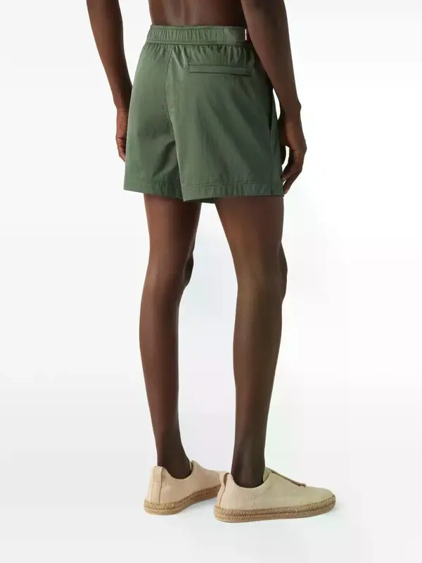 Zegna Swim Shorts With Logo Detail