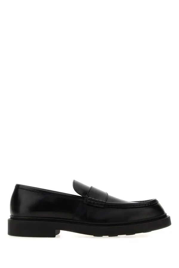 JIL SANDER Leather Loafers - Black