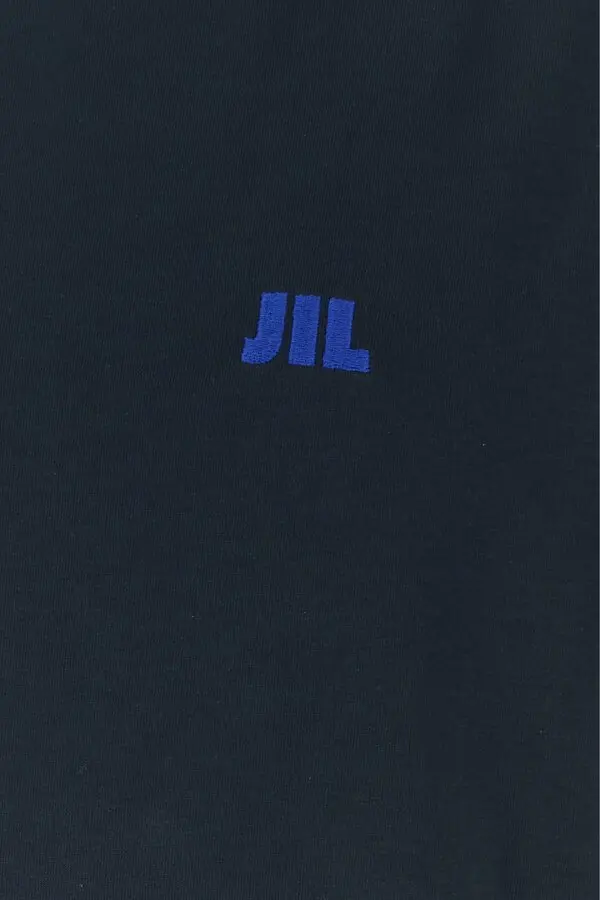 JIL SANDER Midnight Blue Cotton T-shirt
