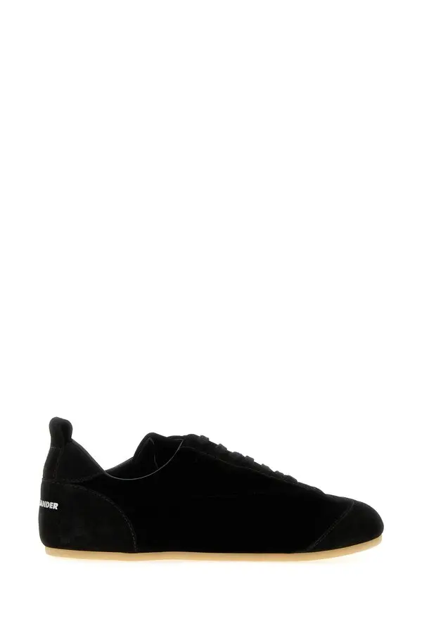 JIL SANDER Velvet And Suede Sneakers - Black