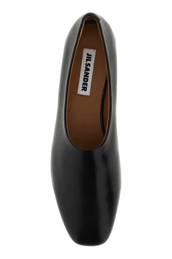 JIL SANDER Leather Ballerinas