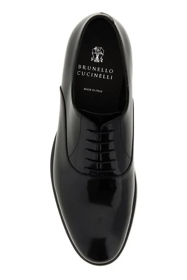 Brunello Cucinelli Patent Leather Oxford Shoes