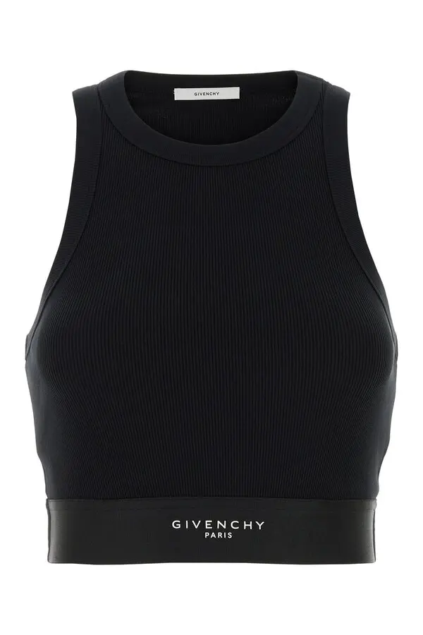 Givenchy Stretch Cotton Top - Black