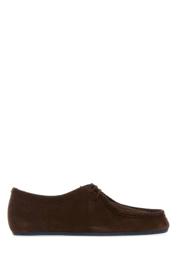 JIL SANDER Dark Suede Lace-up Shoes - Brown