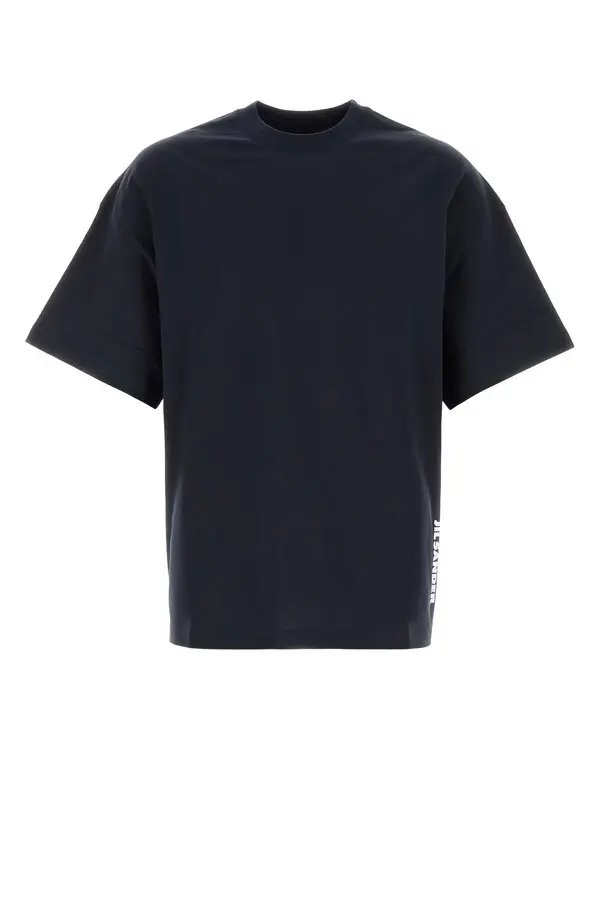 JIL SANDER Midnight Cotton T-shirt - Blue
