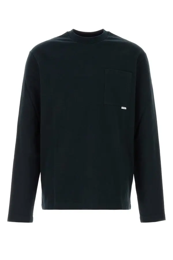 JIL SANDER Midnight Cotton T-shirt - Blue