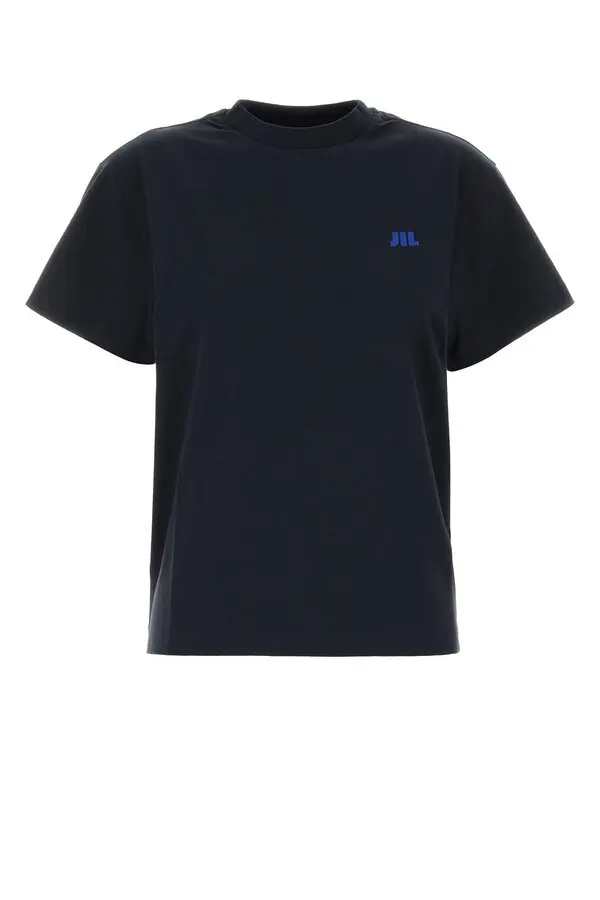 JIL SANDER Midnight Cotton T-shirt - Blue