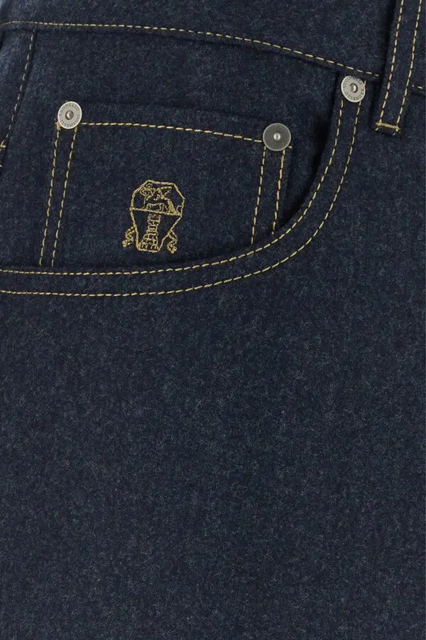 Brunello Cucinelli Dark Felt Pant
