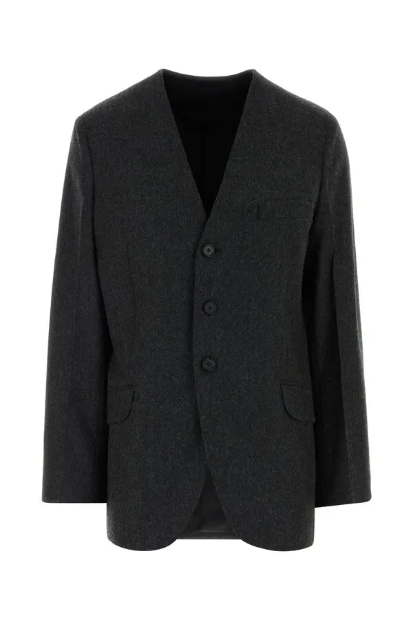 JIL SANDER Charcoal Wool Blazer