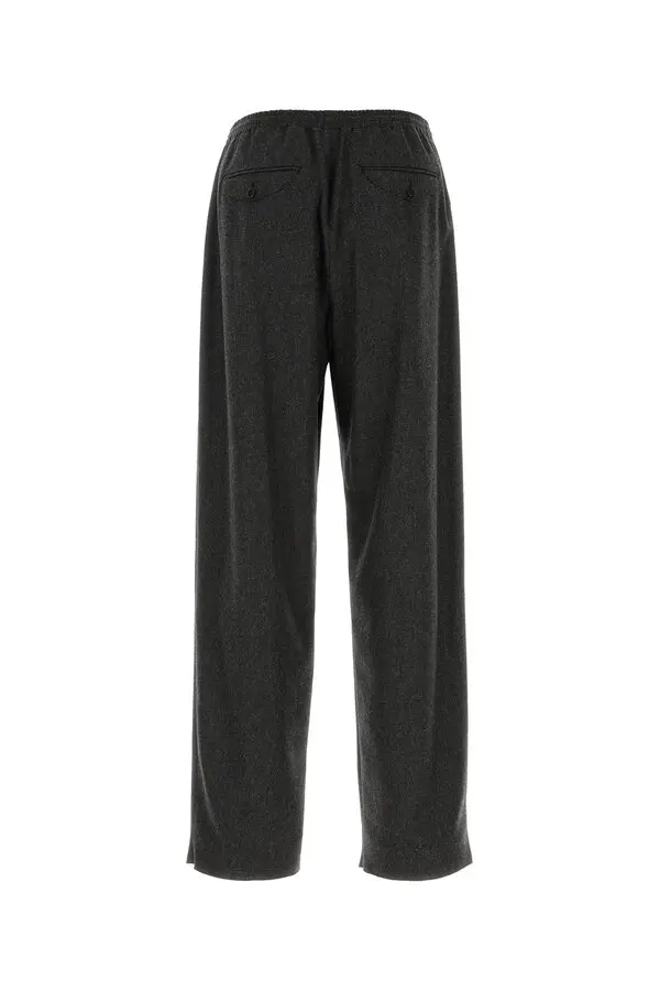 JIL SANDER Graphite Flannel Pant