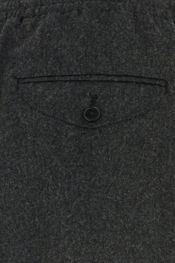 JIL SANDER Graphite Flannel Pant