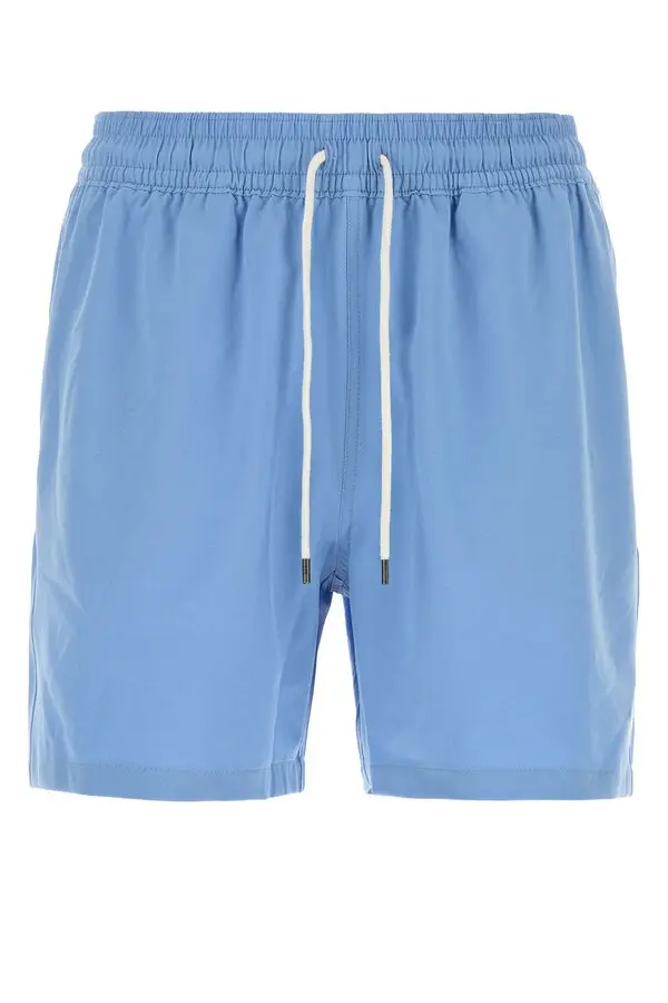 Polo Ralph Lauren Stretch Polyester Swimming Shorts With Embroidered Logo
