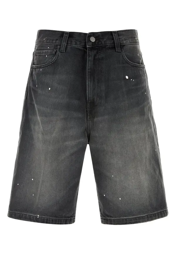 Carhartt Work In Progress Denim Bermuda Shorts - Black