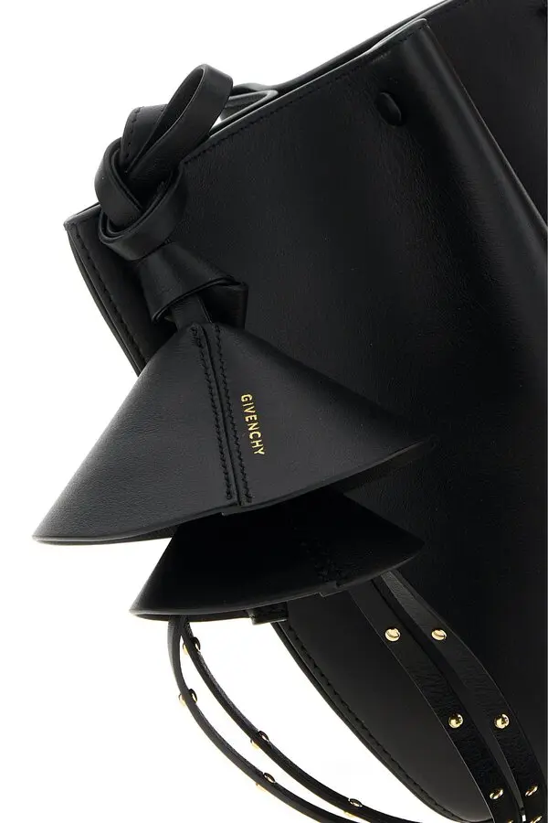 Givenchy Leather Nano Snap Bucket Bag - Black