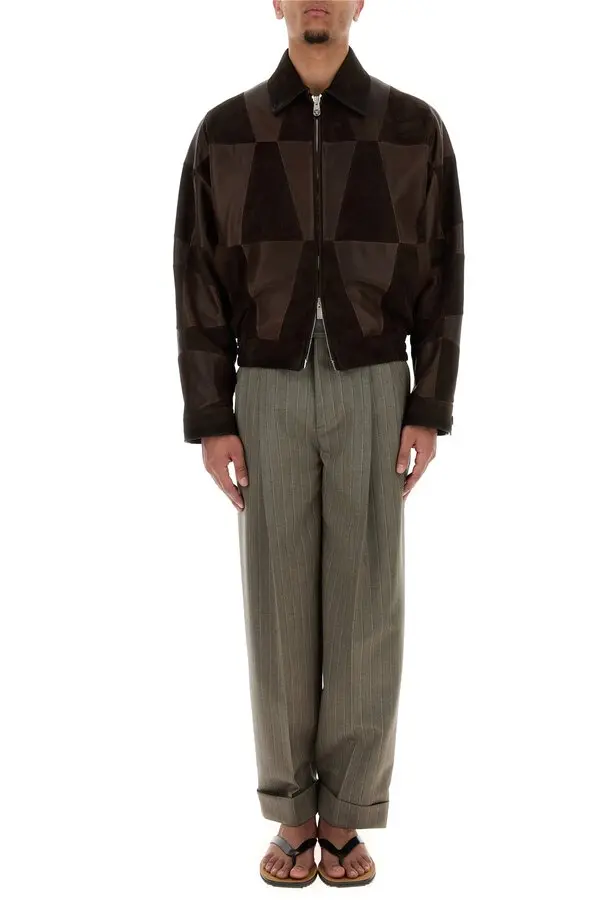 Versace Embroidered Twill Wide-leg Trousers