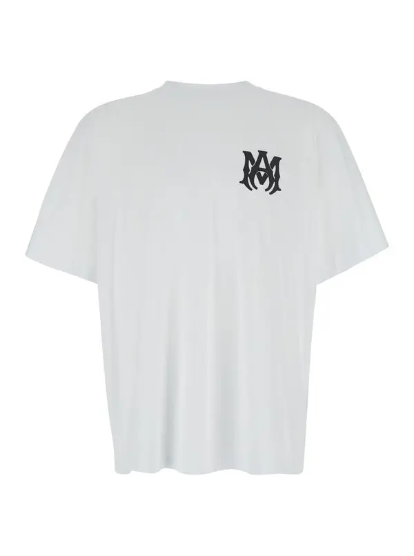 Amiri Oversized T-shirt With Contrast Logo Print In Cotton For - Multicolor
