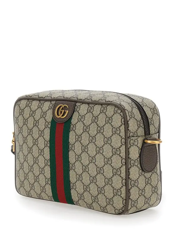 Gucci Ophidia Gg Canvas Crossbody Bag - Multicolor