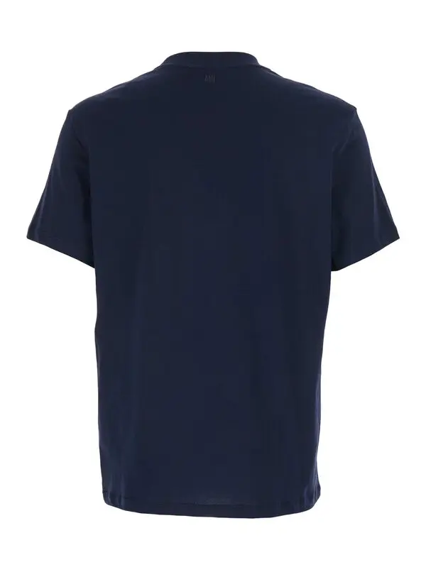AMI Paris Crew Neck T-shirt With Embroidered Logo