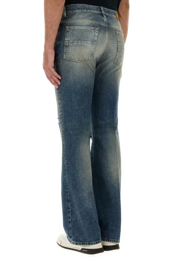 Amiri Stonewashed Distressed Denim Jeans