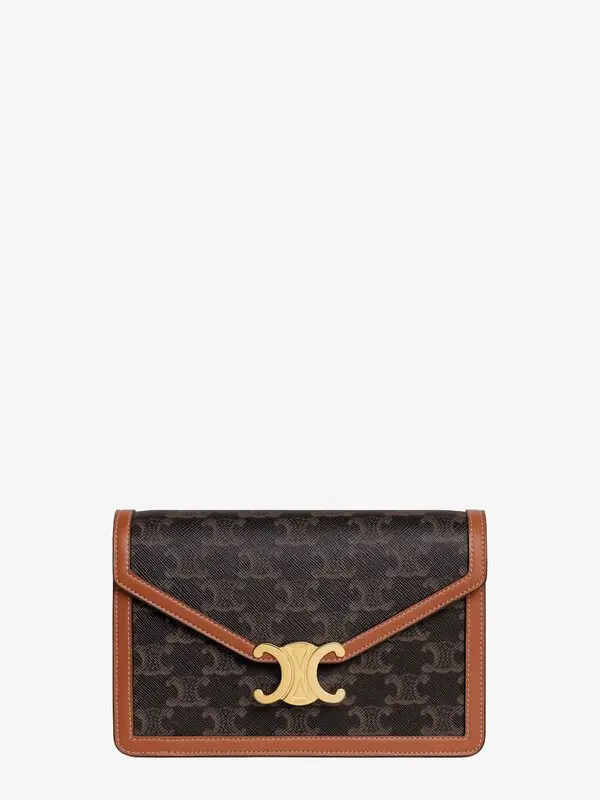 Celine Wallet On Chain Margo Shoulder Bag - Tan