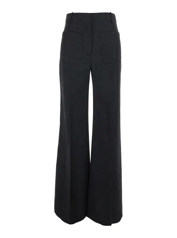 Victoria Beckham Alina Wool Trousers - Multicolor