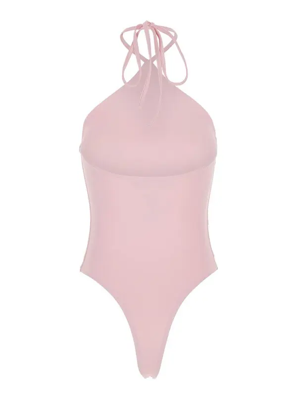 Jacquemus Le Maillot Bastide Halterneck One-piece Swimsuit - Multicolor