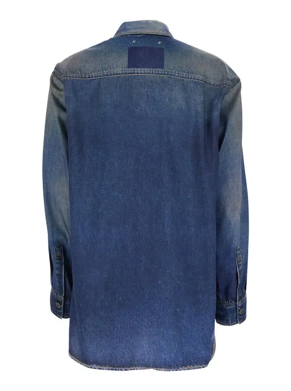 GOLDEN GOOSE Classic Collar Denim Shirt - Multicolor