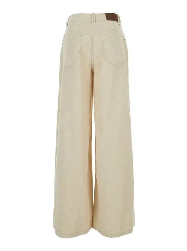 Brunello Cucinelli Wide Leg Trousers