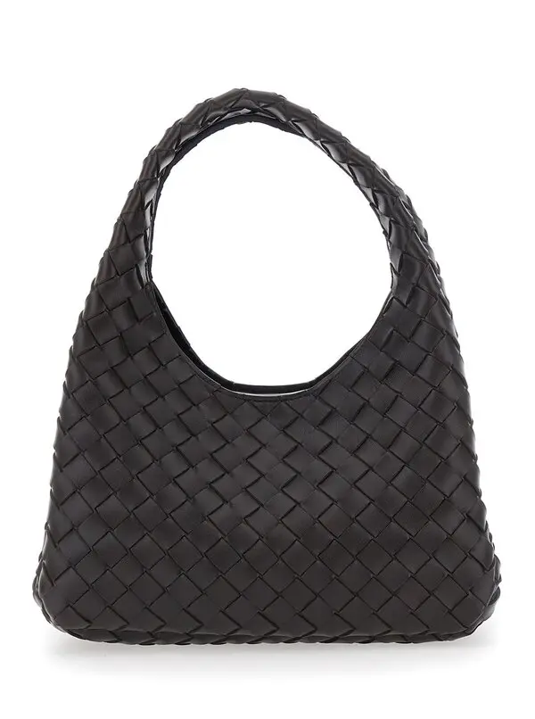 Bottega Veneta Small Campana Intrecciato 15 Nappa Bag - Brown