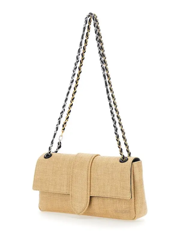 Jacquemus Le Bambino Chaine Raffia Effect Shoulder Bag - Multicolor