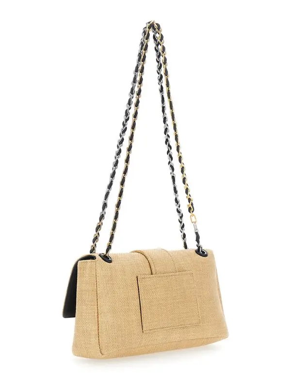 Jacquemus Le Bambino Chaine Raffia Effect Shoulder Bag - Multicolor