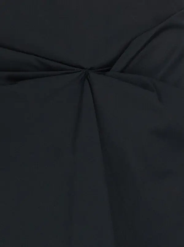 Max Mara Stretch Cotton Blend Skirt With Front Bow Detail - Multicolor