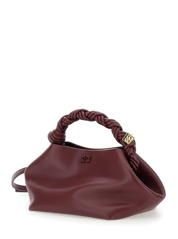GANNI Bou Piccola' Handbag With Woven Handle - Multicolor
