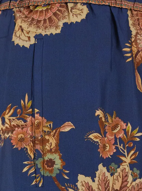 Zimmermann Printed Silk Wide Leg Pants