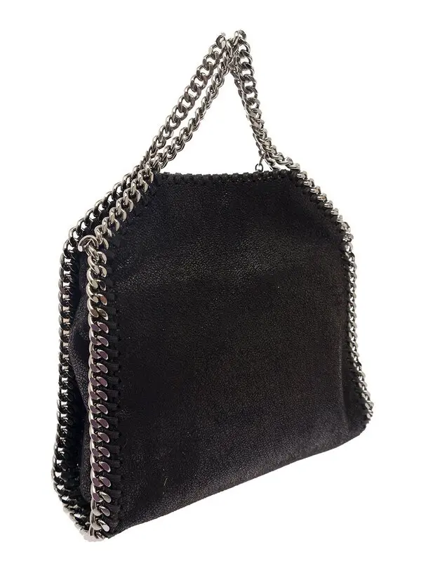 Stella McCartney Mini Tote Bag With Logo Charm - Multicolor