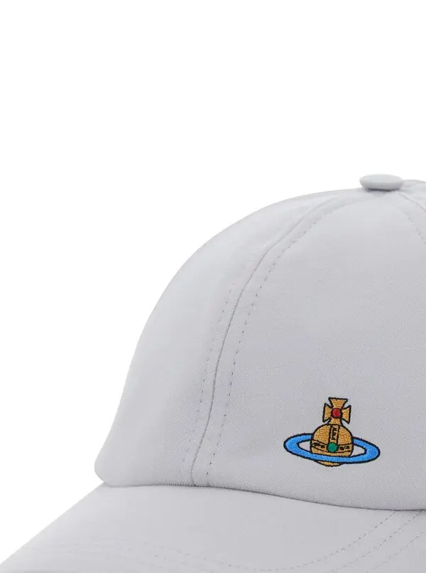 VIVIENNE WESTWOOD Cotton Baseball Cap With Orb Embroidery - Multicolor