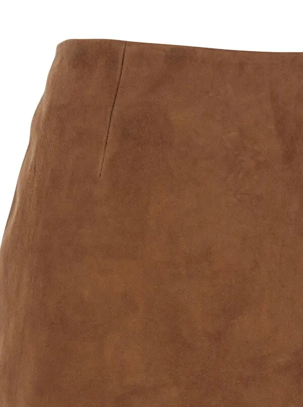 ROTATE BY BIRGER CHRISTENSEN Suede Mini Skirt