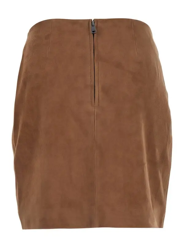 ROTATE BY BIRGER CHRISTENSEN Suede Mini Skirt