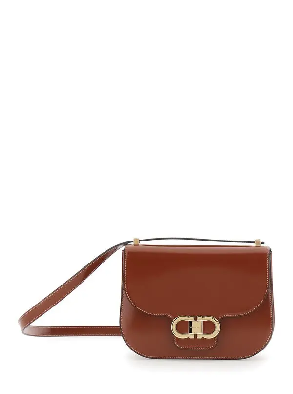 FERRAGAMO Double G. Fl Shoulder Bag - Multicolor