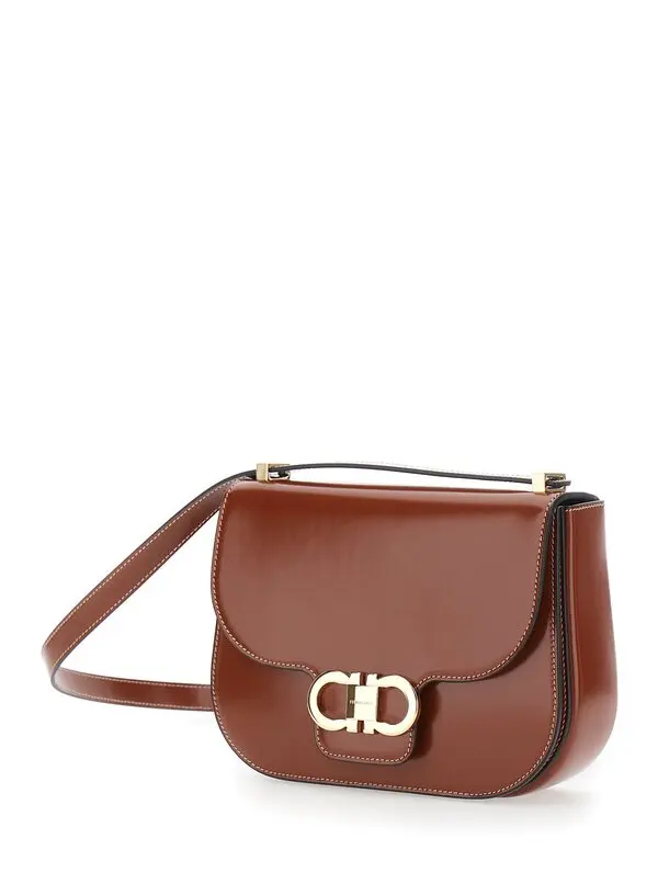 FERRAGAMO Double G. Fl Shoulder Bag - Multicolor