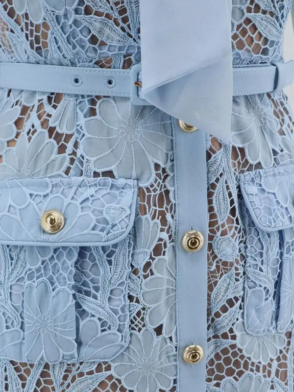 SELF-PORTRAIT Lace Dress With Belt