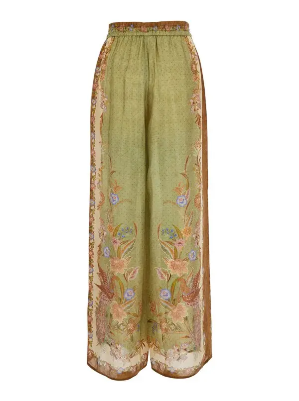 Zimmermann Indra Silk Pants - Multicolor
