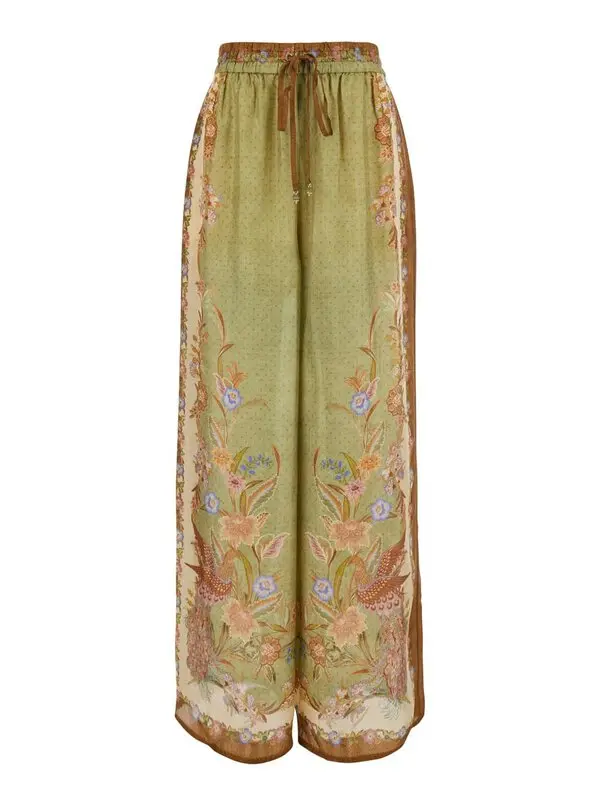 Zimmermann Indra Silk Pants - Multicolor