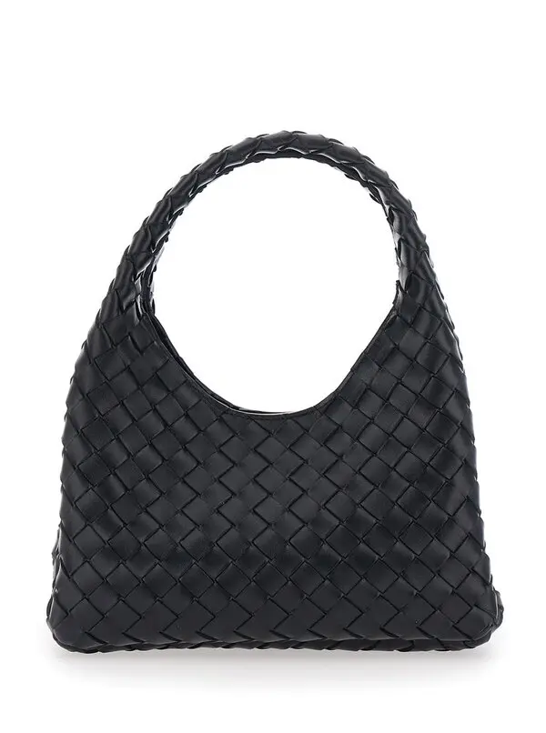 Bottega Veneta Small Campana Shoulder Bag - Black