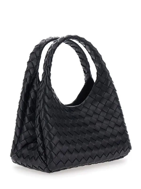 Bottega Veneta Small Campana Shoulder Bag - Black