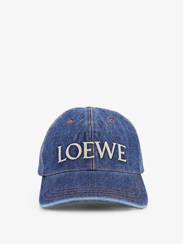 Loewe Blue Denim Baseball Cap - Multicolor