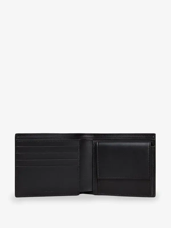 Celine Leather Bi-fold Wallet With Coin