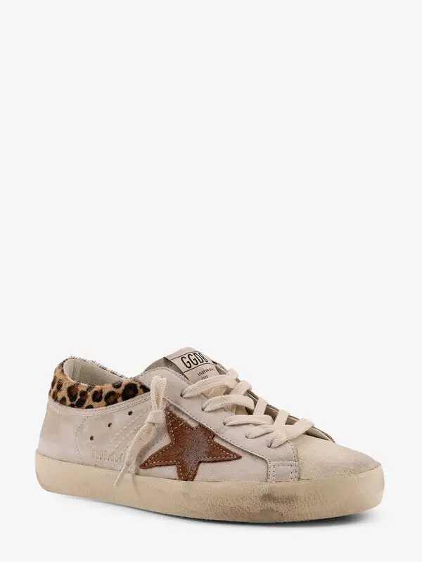 GOLDEN GOOSE Super Star Sneakers With Suede And Animal Print Trim