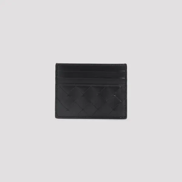 Bottega Veneta Intrecciato Card Case - Black