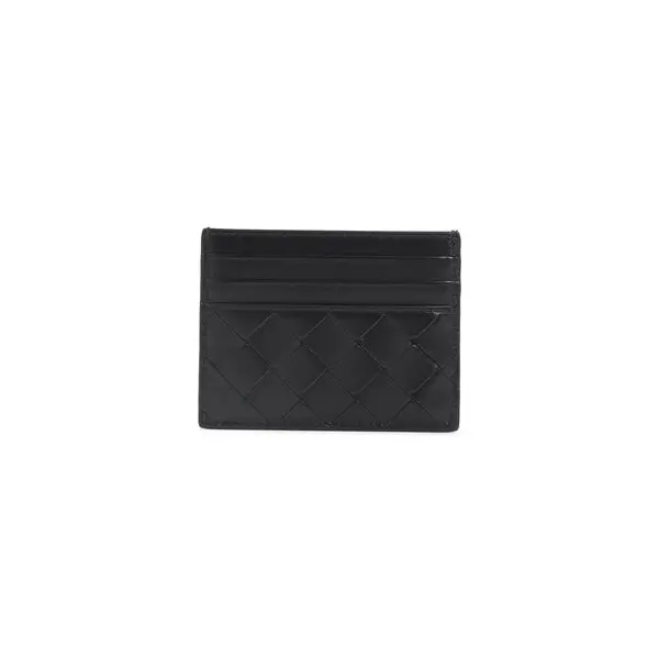 Bottega Veneta Intrecciato Card Case - Black